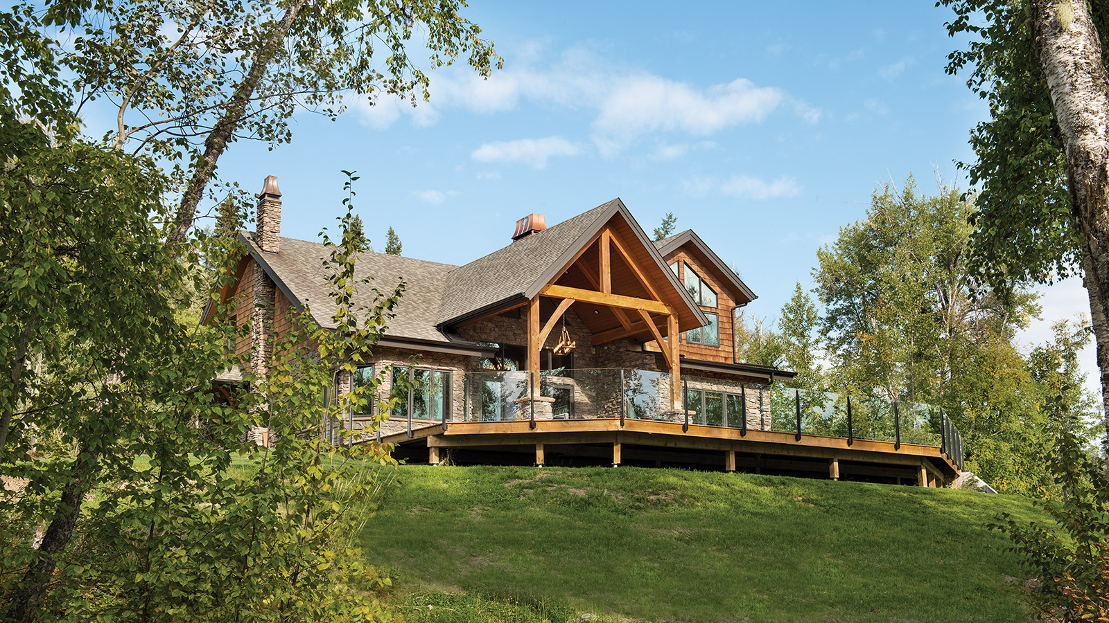 Timber Frame Homes Riverbend PFB Custom Homes Group | Precision Craft,